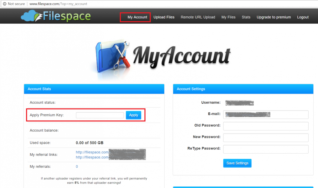 FileSpace Voucher Code – How to – Euro Code Shop