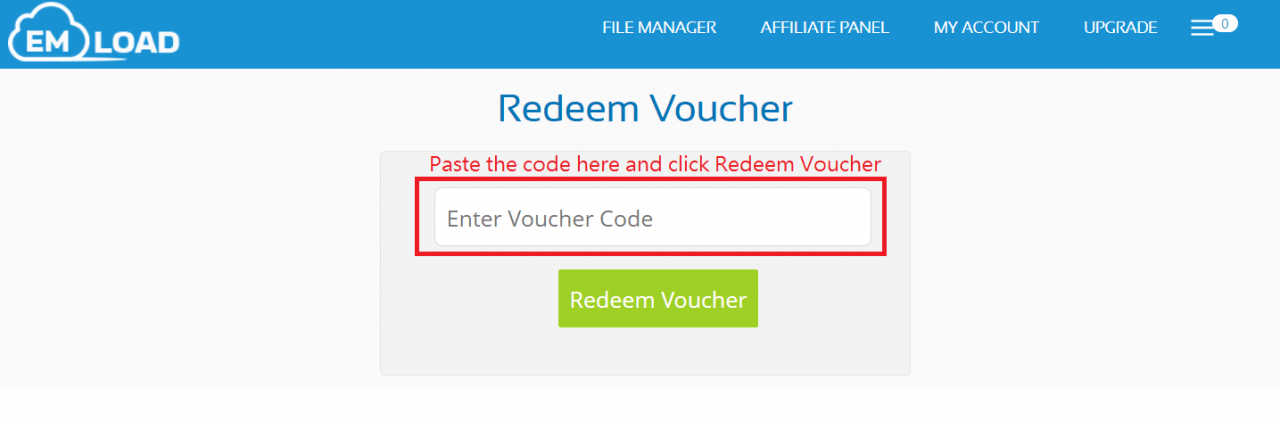 EMLoad Voucher Code – How To – Euro Code Shop